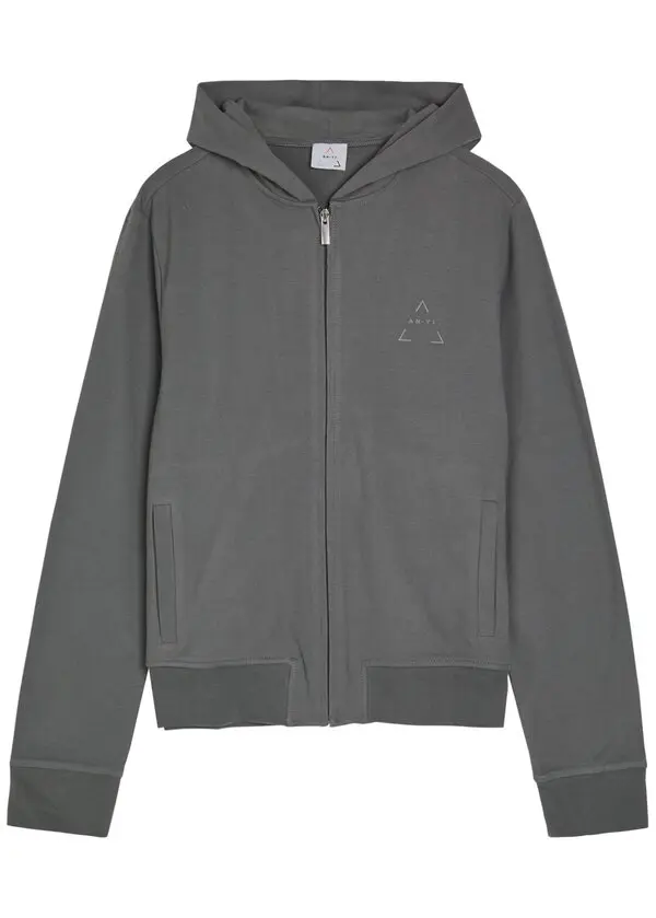 AN-Y1 Vice Hooded Stretch-cotton Sweatshirt