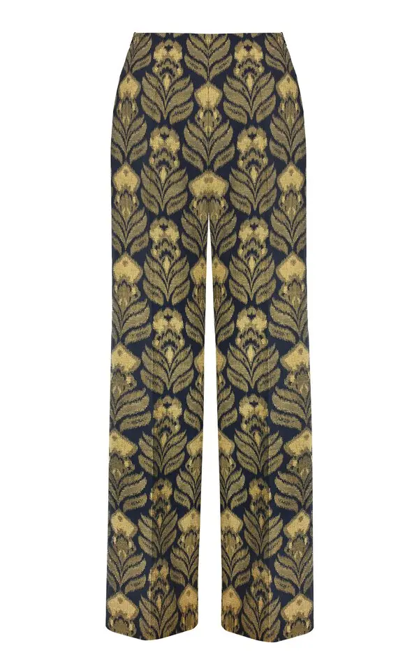 Lena Hoschek Silk Road Cotton-blend Pants