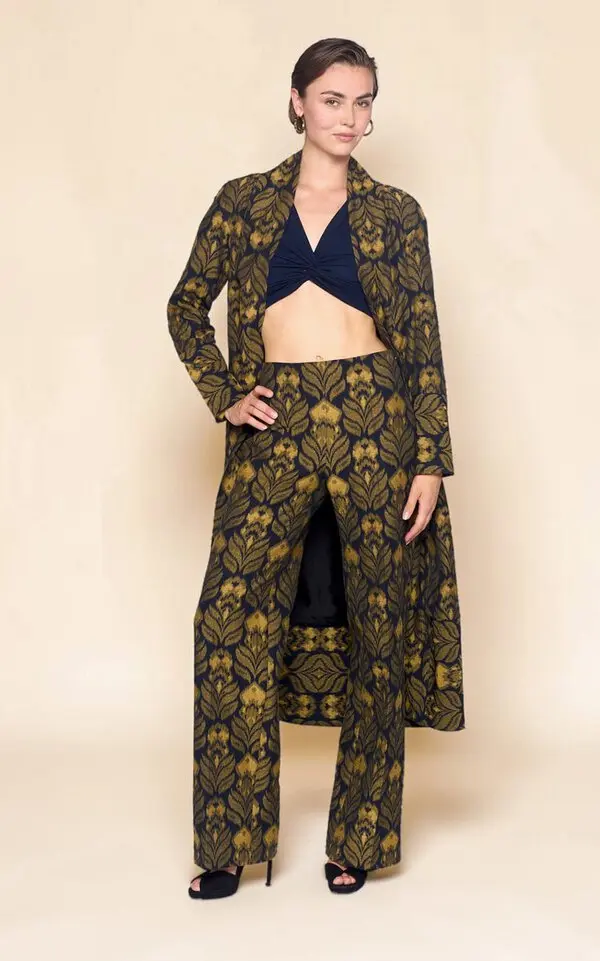 Lena Hoschek Silk Road Cotton-blend Pants