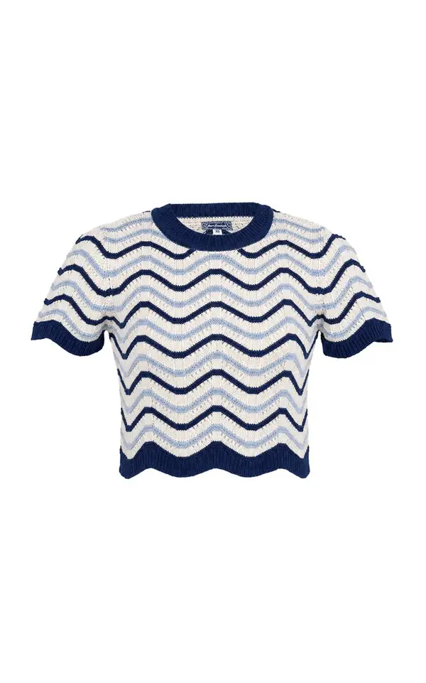 Lena Hoschek Samia Cotton-blend Knitted Top - Multi