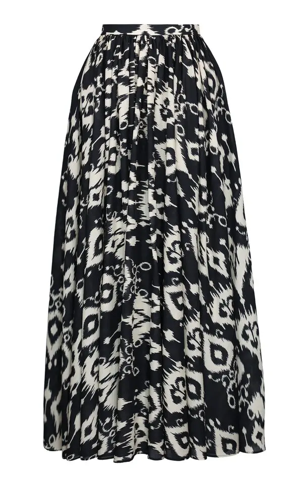 Lena Hoschek Vittoria Cotton Maxi Skirt