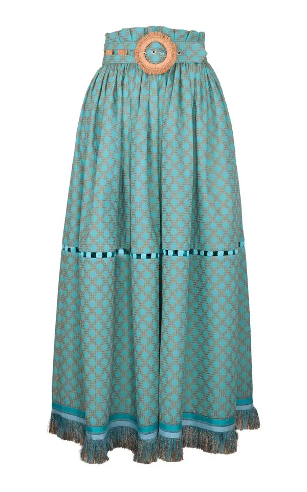 Lena Hoschek Paradise Cotton Midi Skirt