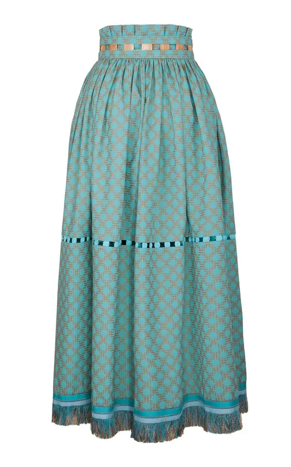 Lena Hoschek Paradise Cotton Midi Skirt