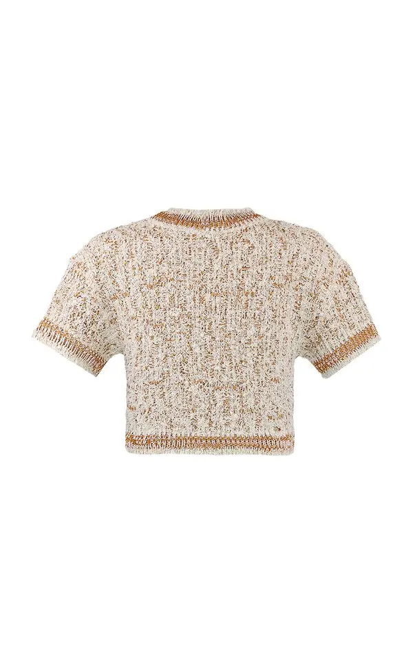 Lena Hoschek Spirit Cotton-blend Knit Top