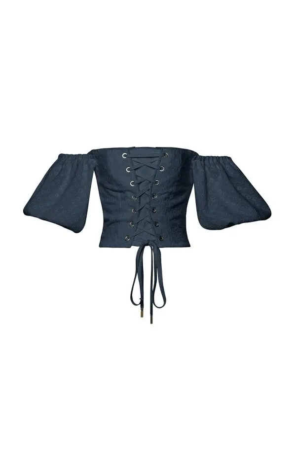 Lena Hoschek Maddalena Cotton Corset Top