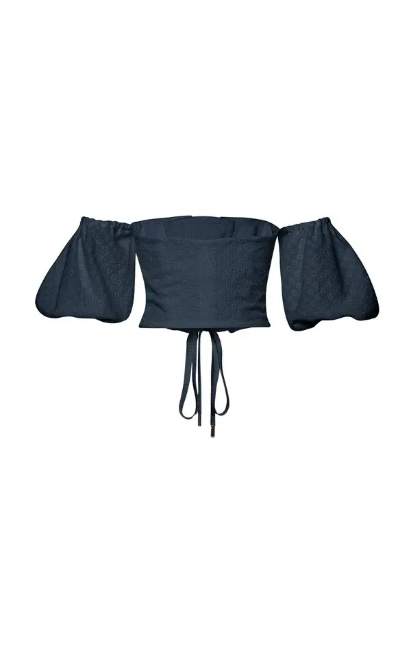 Lena Hoschek Maddalena Cotton Corset Top