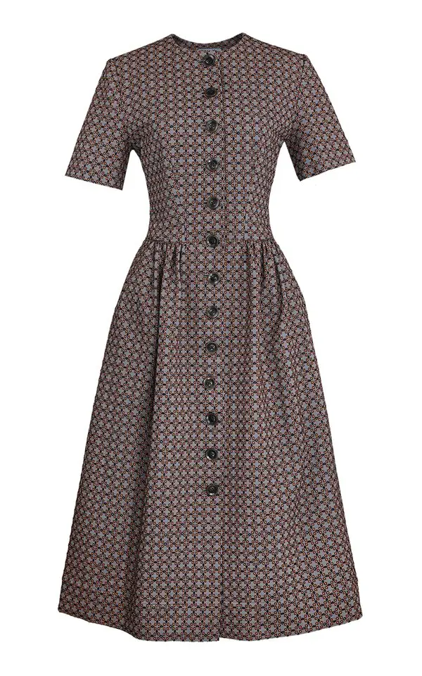 Lena Hoschek Maxima Cotton-blend Midi Dress - Print
