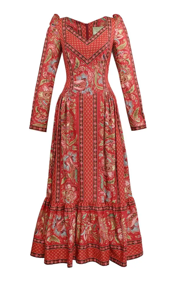 Lena Hoschek Paysanne Cotton Midi Dress