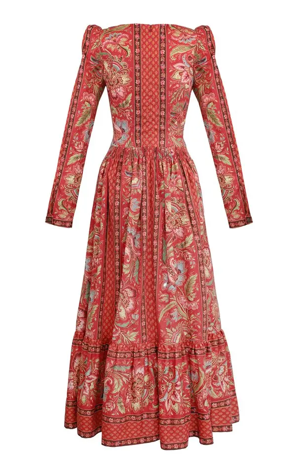 Lena Hoschek Paysanne Cotton Midi Dress