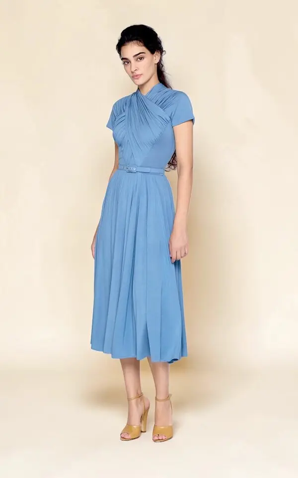 Lena Hoschek Nouvelle Grace Short Dress - Light Blue