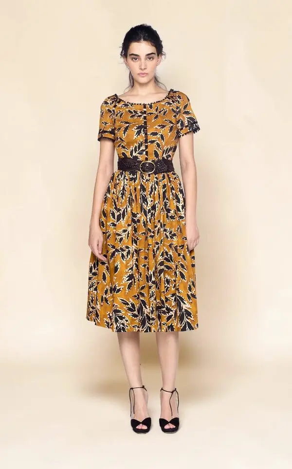 Lena Hoschek Collector Cotton-blend Midi Dress