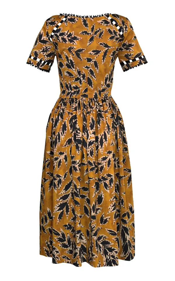 Lena Hoschek Collector Cotton-blend Midi Dress