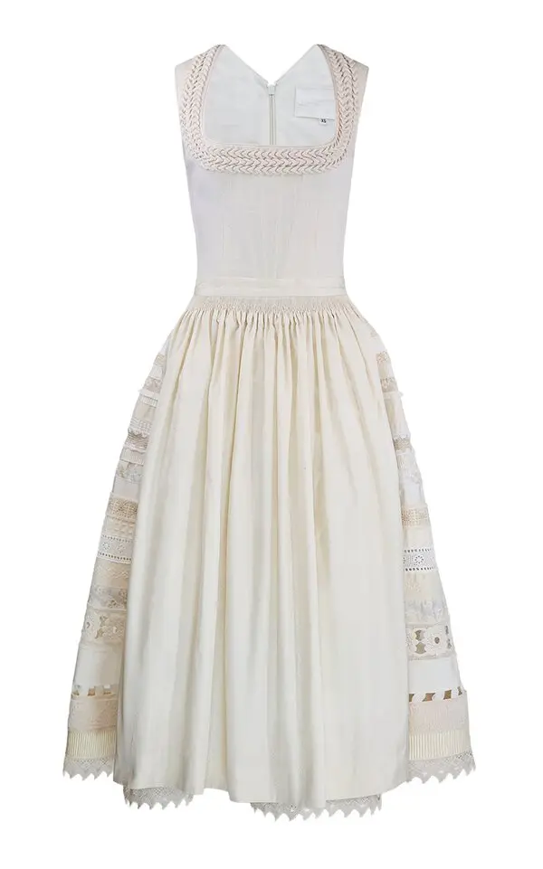 Lena Hoschek Ceremony Linen Dirndl Midi Dress