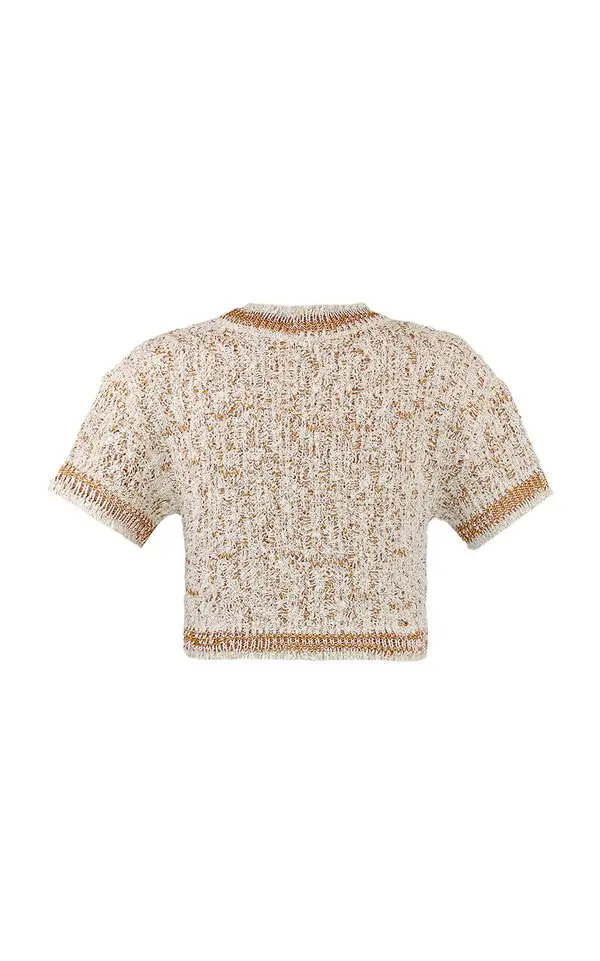 Lena Hoschek Spirit Cotton-blend Knitted Top