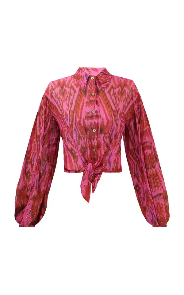 Lena Hoschek Wonderland Silk-blend Blouse