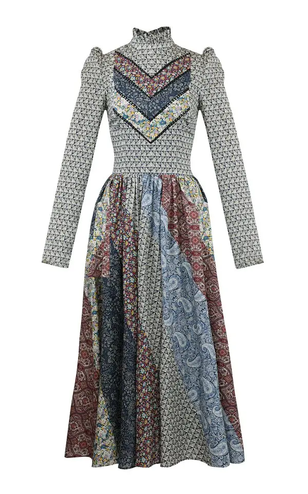 Lena Hoschek Vanderbilt Cotton Midi Dress