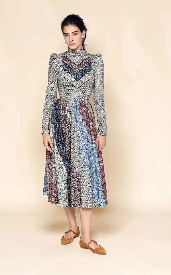 Lena Hoschek Vanderbilt Cotton Midi Dress