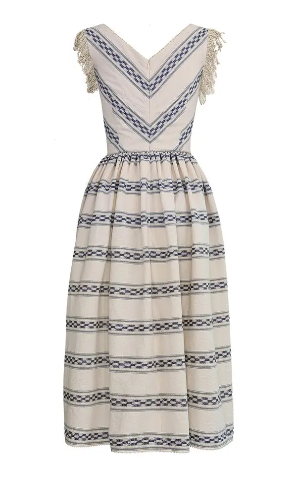 Lena Hoschek Dune Cotton Midi Dress