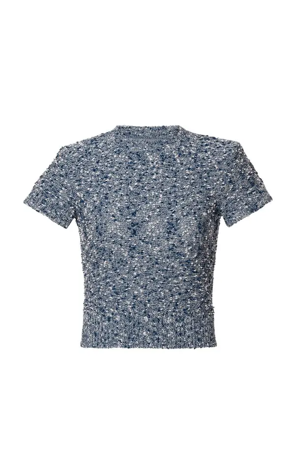 Lena Hoschek Devon Cotton-blend Knitted Top