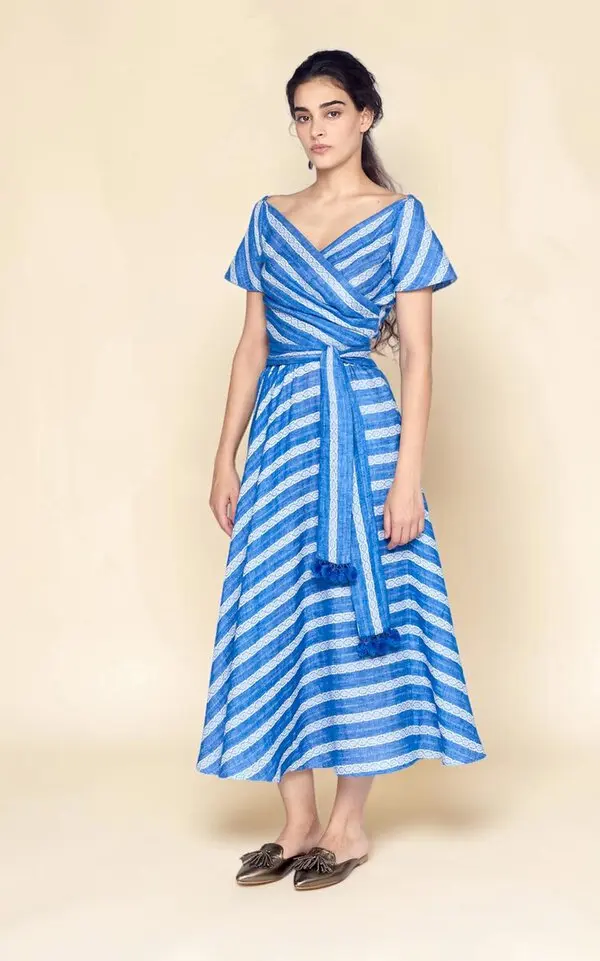 Lena Hoschek Dalila Cotton-blend Midi Dress