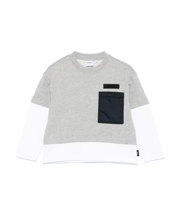 Aspesi Panelled Crewneck Sweatshirt