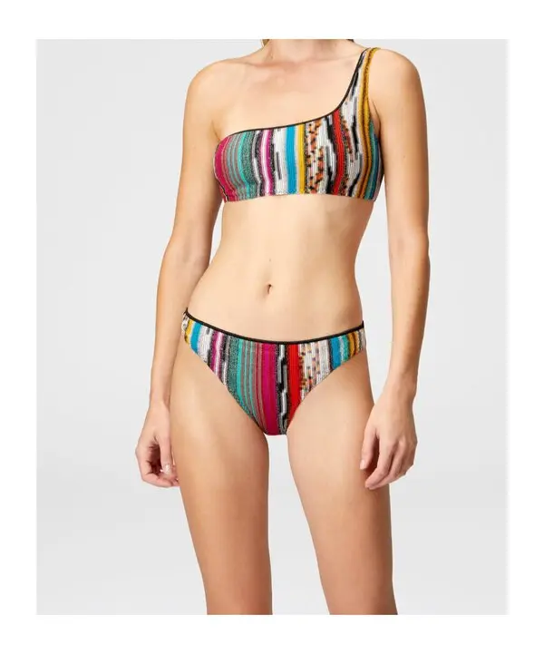Missoni One-shoulder Striped Bikini