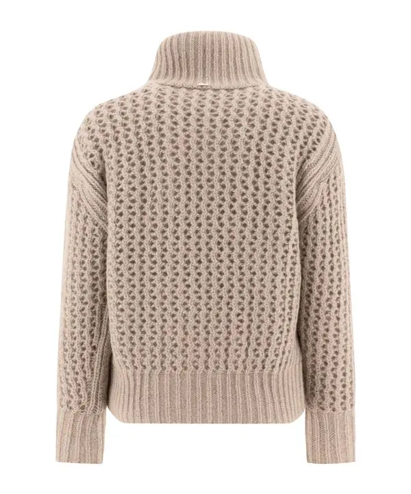 Herno High Neck Zip-up Cardigan