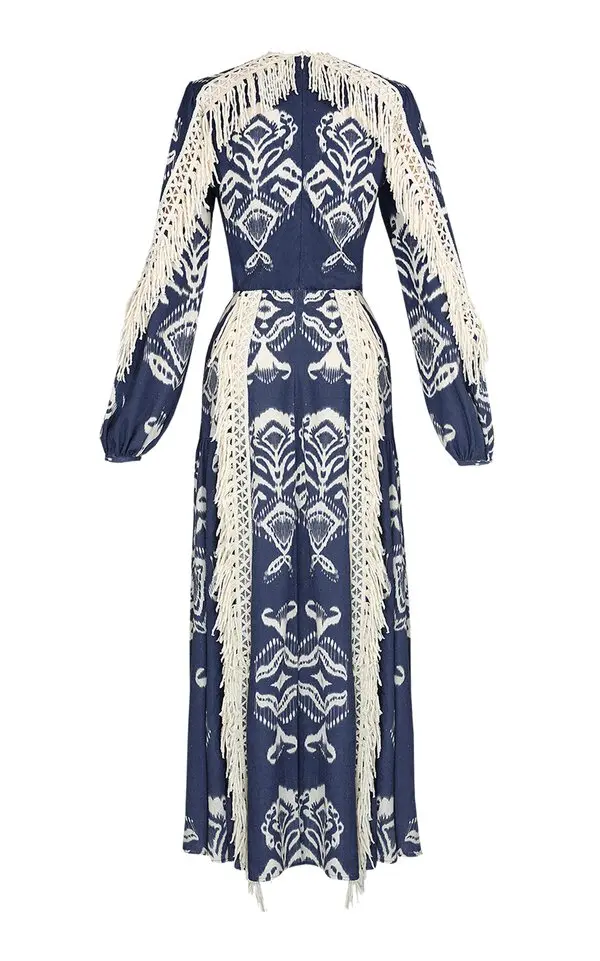 Lena Hoschek Resort Linen-blend Maxi Dress