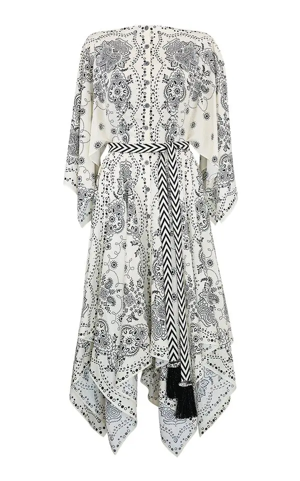 Lena Hoschek Bandana Linen-blend Midi Dress