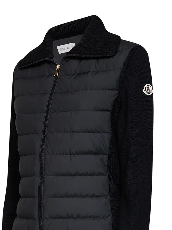 Moncler Padded Cardigan With Zipper Closure