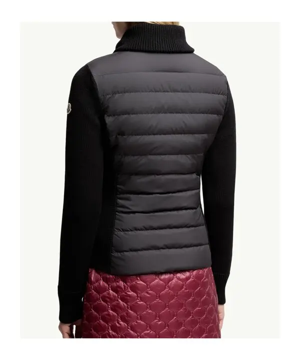 Moncler Padded Cardigan With Zipper Closure