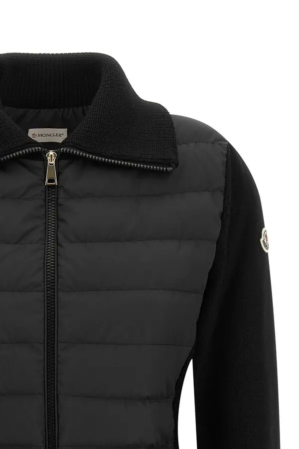 Moncler Padded Cardigan With Zipper Closure