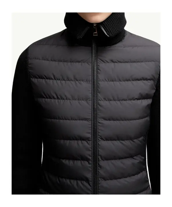 Moncler Padded Cardigan With Zipper Closure