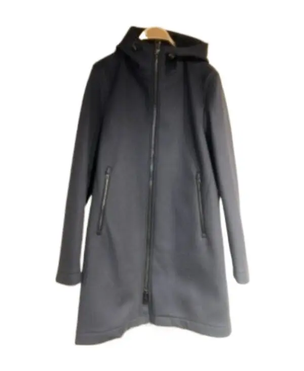 Herno Logo Plaque Hooded Coat