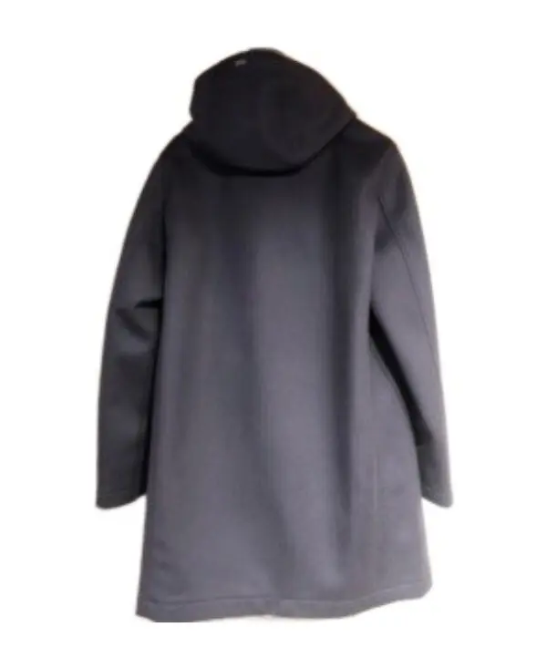 Herno Logo Plaque Hooded Coat