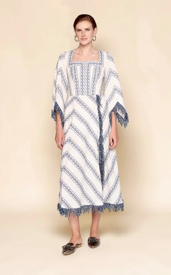 Lena Hoschek Kilim Cotton-blend Midi Dress