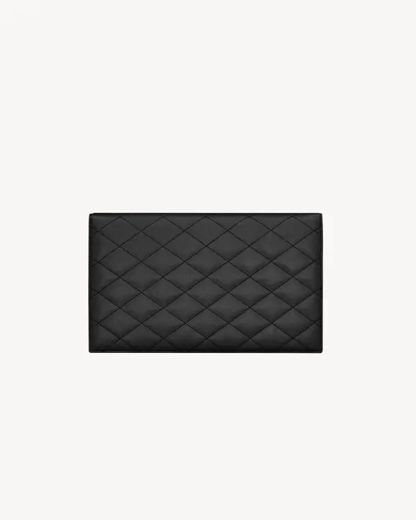 Saint Laurent Paris Pouch In Grain-de-poudre Leather