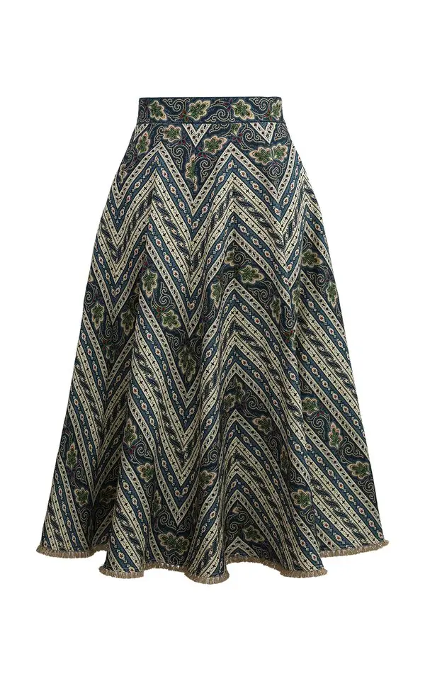 Lena Hoschek Homebound Cotton Midi Skirt