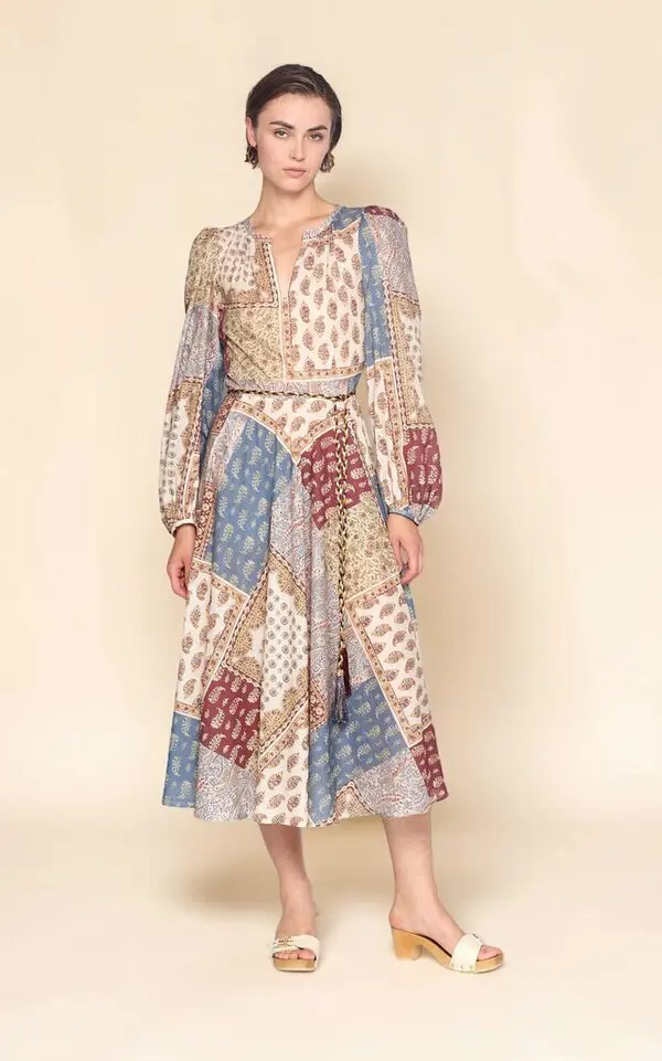 Lena Hoschek Bazaar Cotton Midi Dress