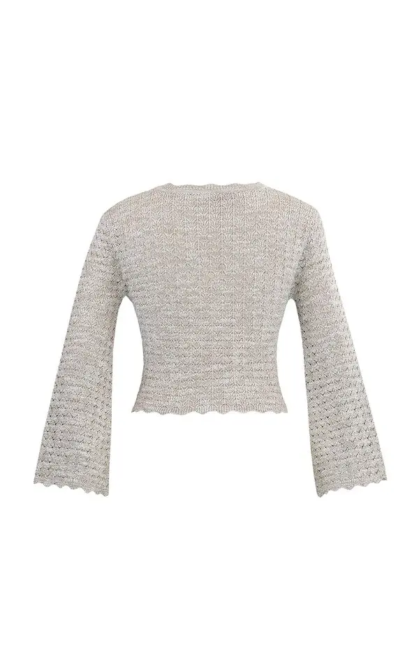 Lena Hoschek Tala Cotton-blend Knitted Top