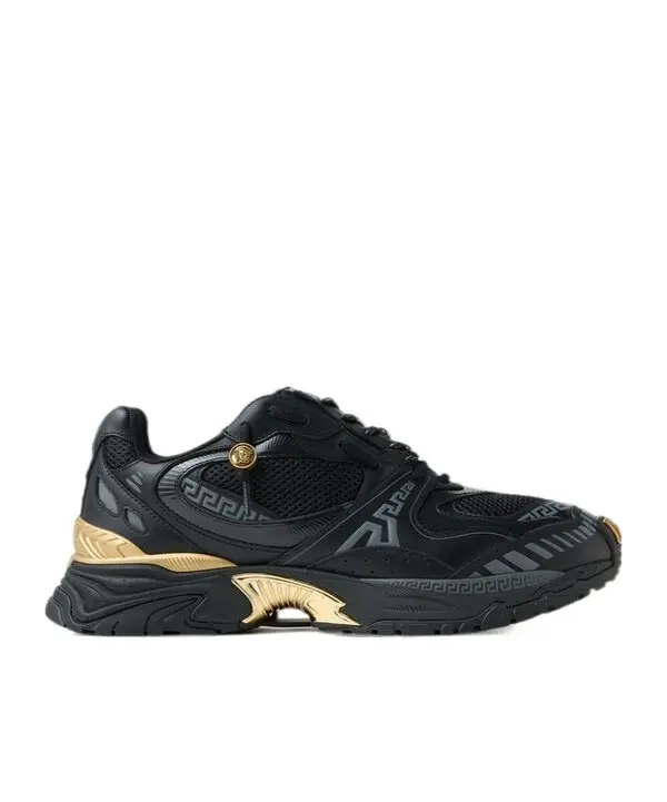 Versace Lace-up Sneakers With Medusa Motif