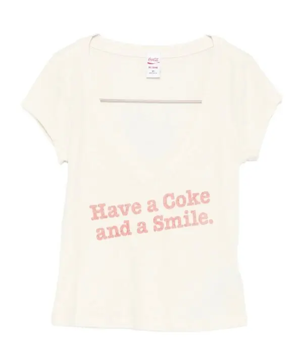 RE/DONE V-neck T-shirt - No
