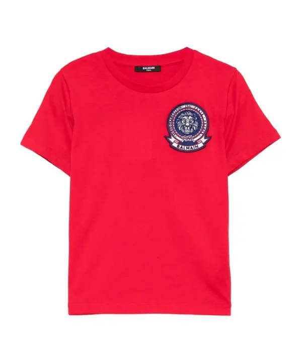 Balmain Logo-embroidered T-shirt