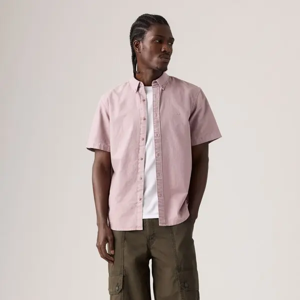LEVI'S Authentic Button-down Garment Dye Short-sleeve Shirt
