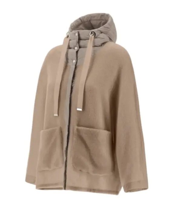 Herno Jacket With Patch Pockets And Drawstring Hood