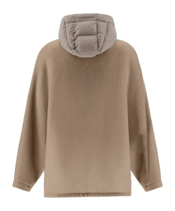 Herno Jacket With Patch Pockets And Drawstring Hood