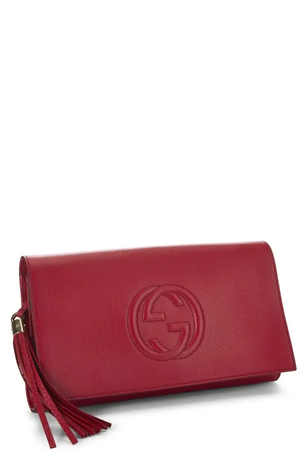 Gucci Leather Soho Clutch