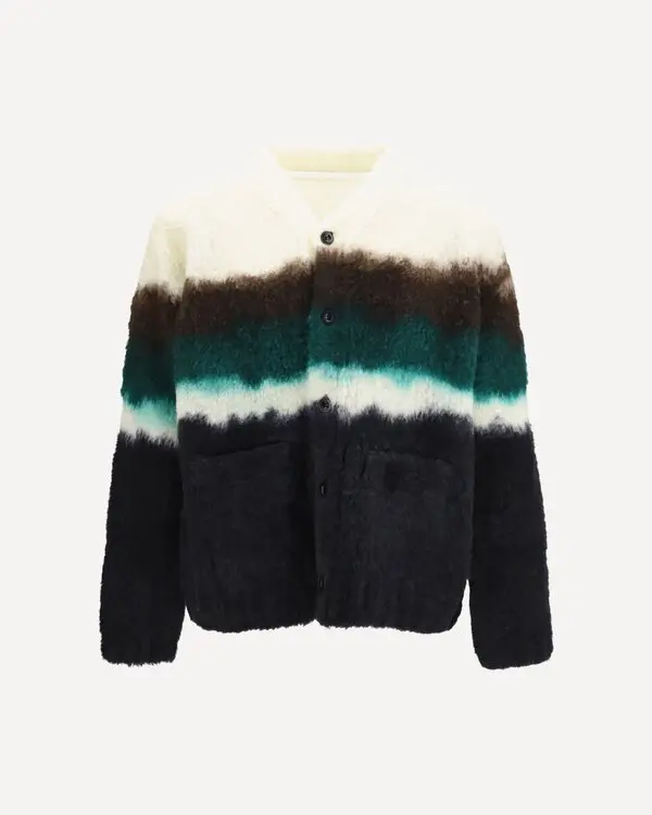 Sacai Chusen-dyed Wool Cardigan