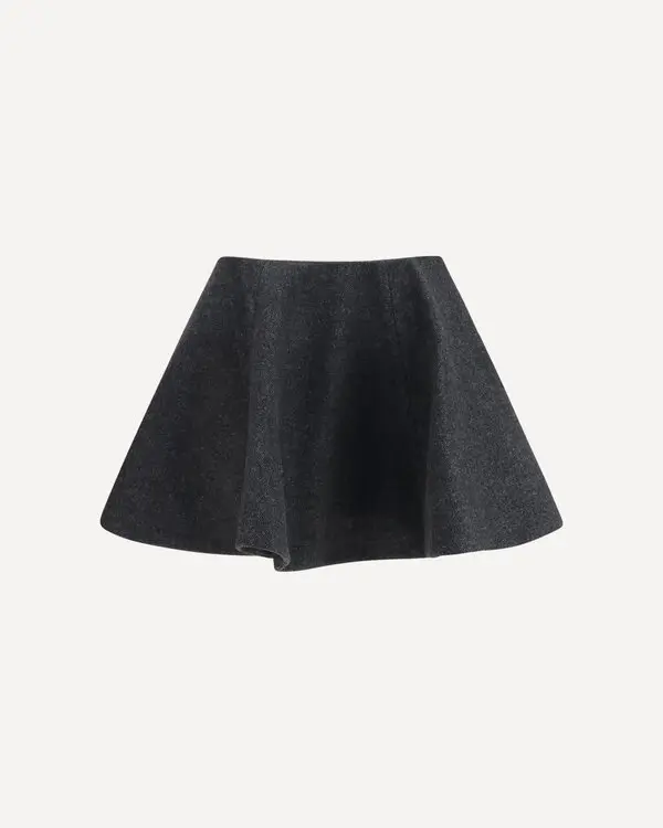 GANNI Wool Peacoat Skirt