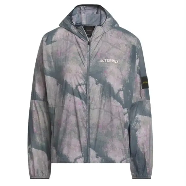 Adidas National Geographic Graphic Print Windbreaker Jacket